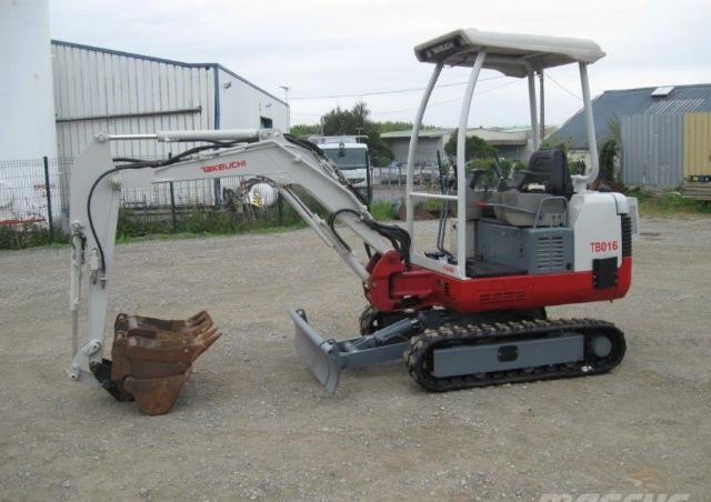 Takeuchi TB 016 S Hybrid Fiches techniques & données techniques (2012-2014) | LECTURA Specs