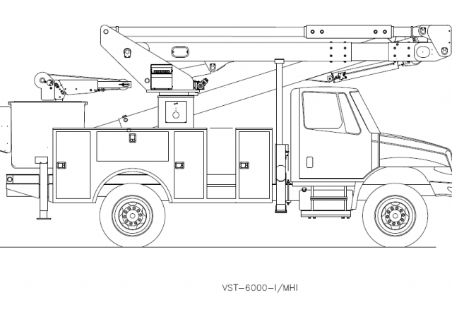 Versalift VST-6000-I Fiches T. (2017 - 2025) | Nacelles à bras articulés montées sur remorque ...