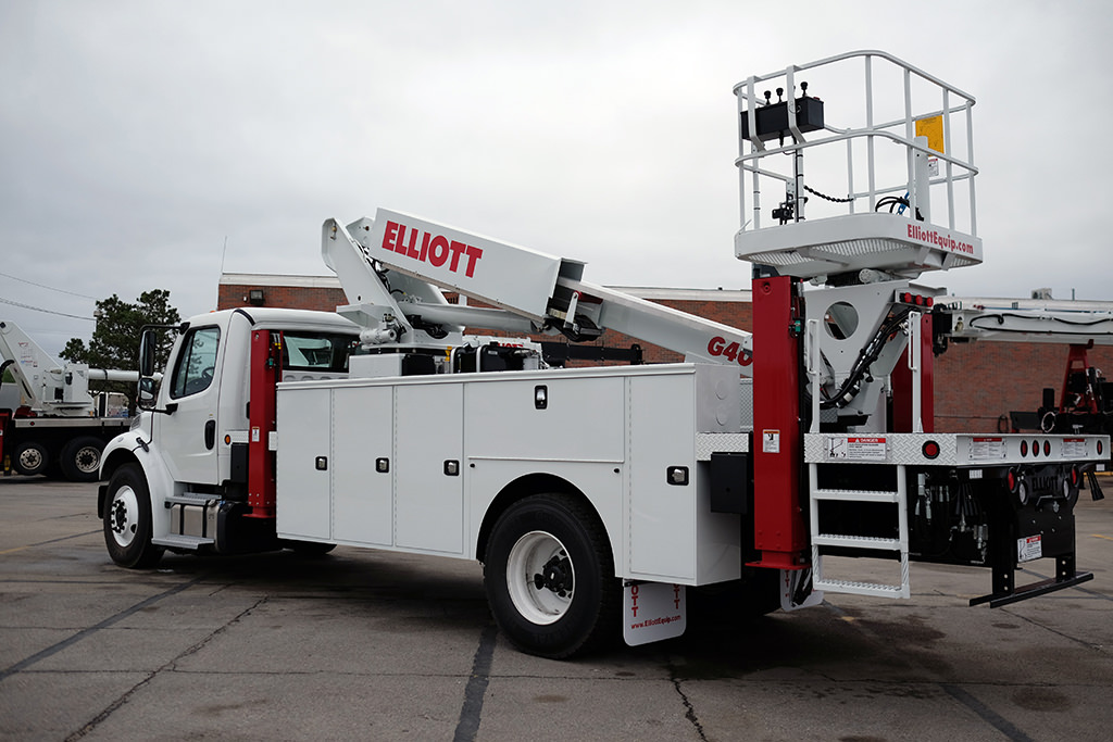 Elliott Equipment G40F HiReach Fiches T. (2017 - 2025) | Nacelles télescopiques sur camion ...
