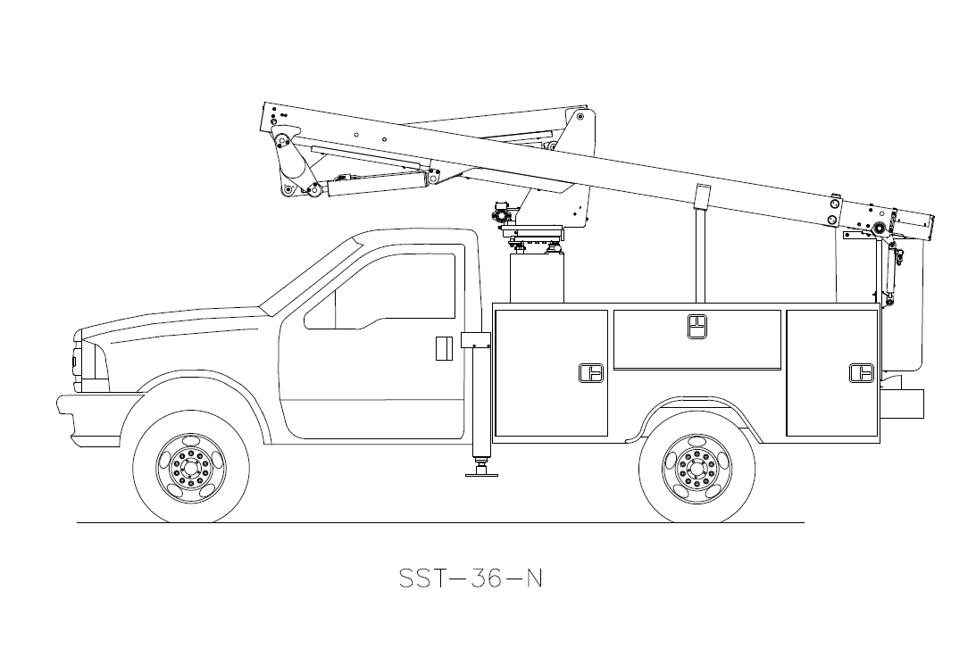 Versalift SST-36-N Fiches T. (2017 - 2025) | Nacelles à bras articulés montées sur remorque ...