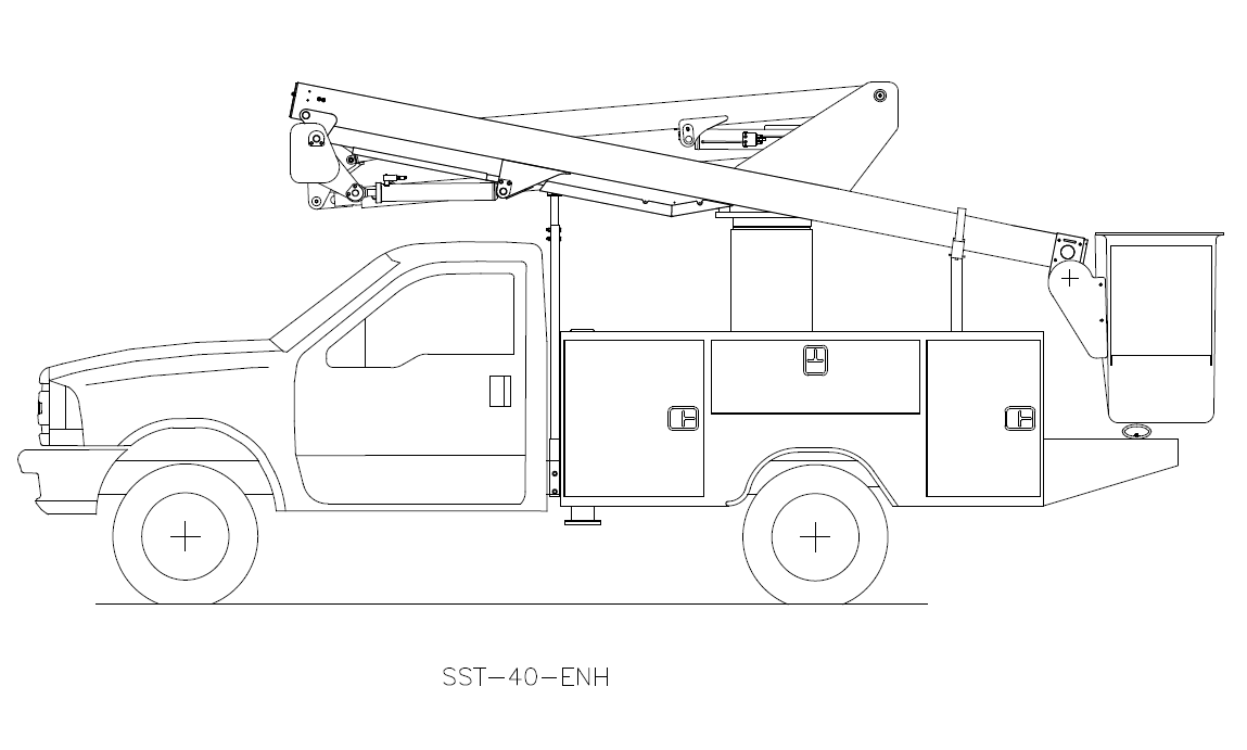 Versalift SST-40-ENH Fiches T. (2017 - 2025) | Nacelles à bras articulés montées sur remorque ...
