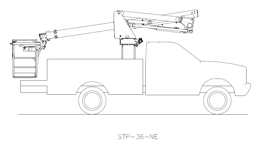 Versalift STP-36-NE Fiches T. (2017 - 2025) | Nacelles à bras articulés montées sur remorque ...