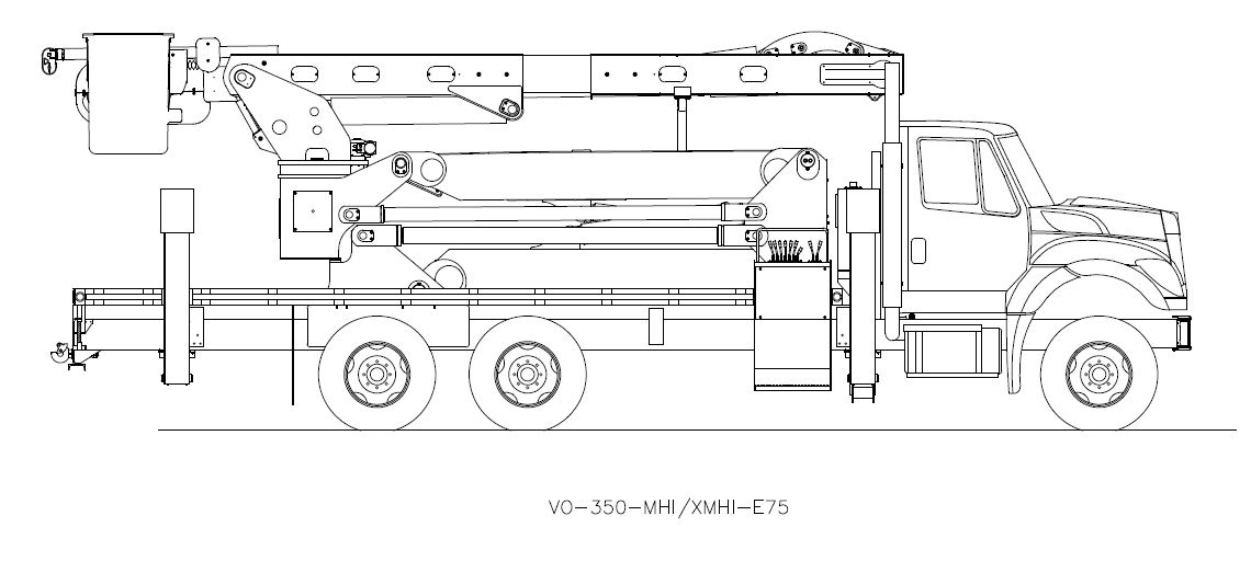 Versalift VO-350-XMHI-E75 ELEVATOR Fiches T. (2017 - 2025) | Nacelles à bras articulés montées ...