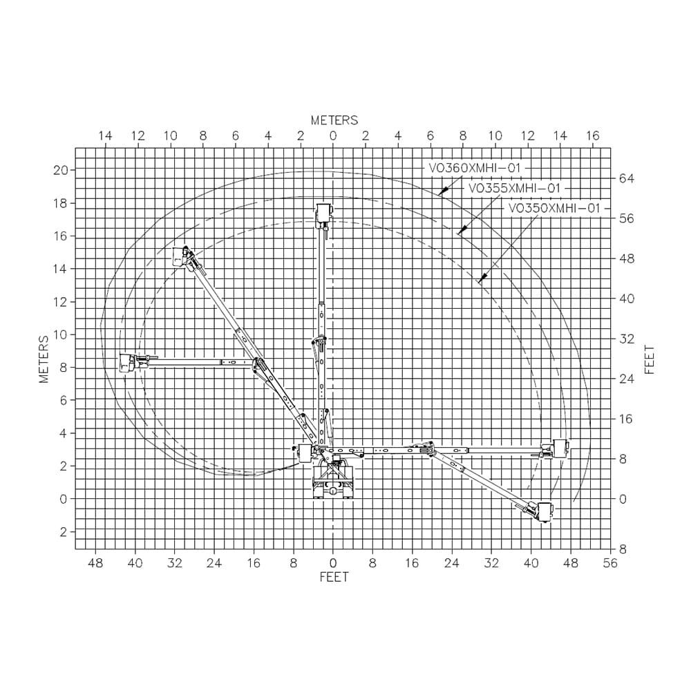 Versalift VO-355-XMHI Fiches T. (2017 - 2025) | Nacelles à bras articulés montées sur remorque ...