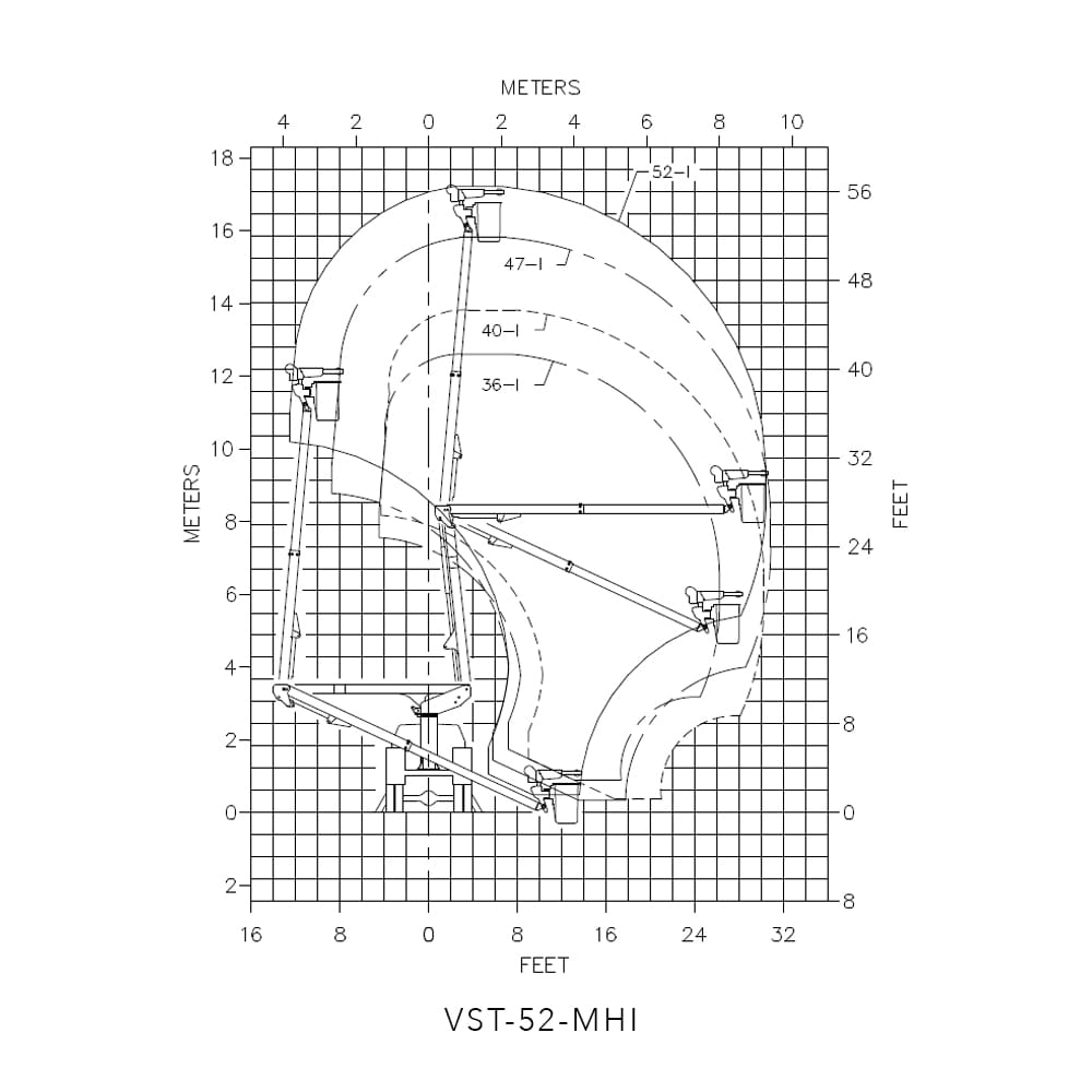 Versalift VST-52-MHI Fiches T. (2017 - 2025) | Nacelles à bras articulés montées sur remorque ...