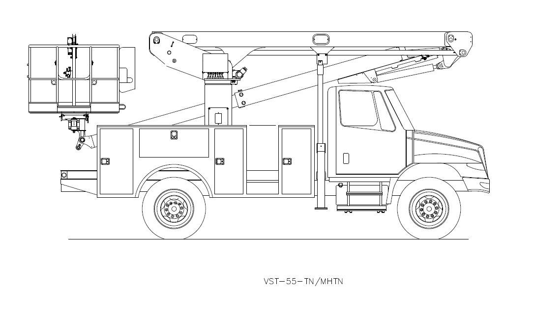 Versalift VST-55-MHTN Fiches T. (2017 - 2025) | Nacelles à bras articulés montées sur remorque ...