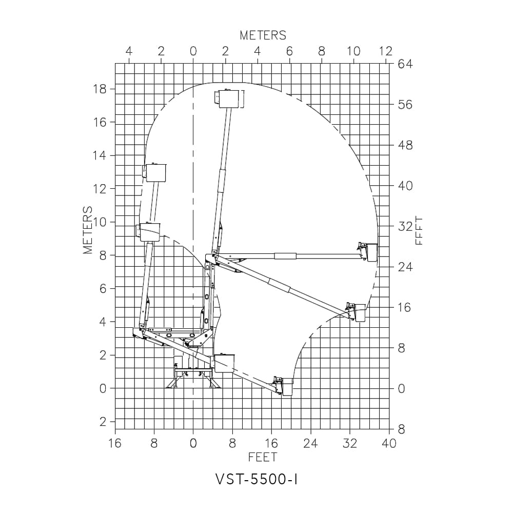 Versalift VST-5500-I Fiches T. (2017 - 2025) | Nacelles à bras articulés montées sur remorque ...