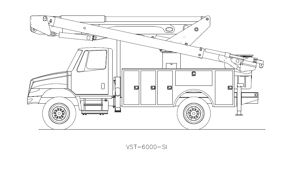 Versalift VST-6000-SI Fiches T. (2017 - 2025) | Nacelles à bras articulés montées sur remorque ...