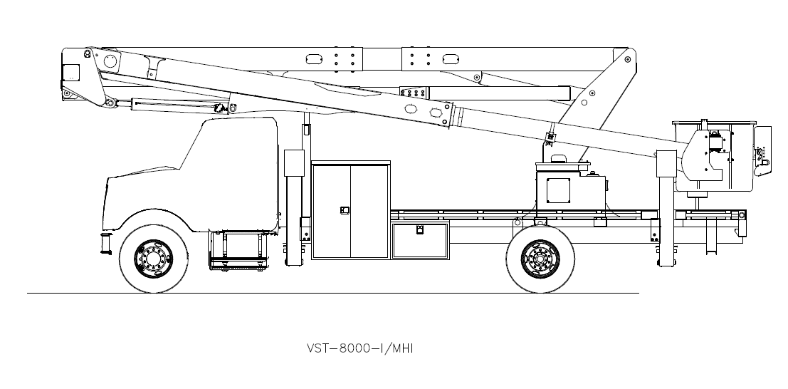 Versalift VST-8000-MHI Fiches T. (2017 - 2025) | Nacelles à bras articulés montées sur remorque ...
