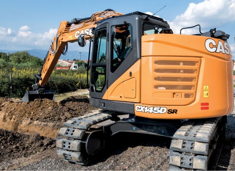 Case CX145D SR Fiches techniques & données techniques (2018-2020) | LECTURA Specs