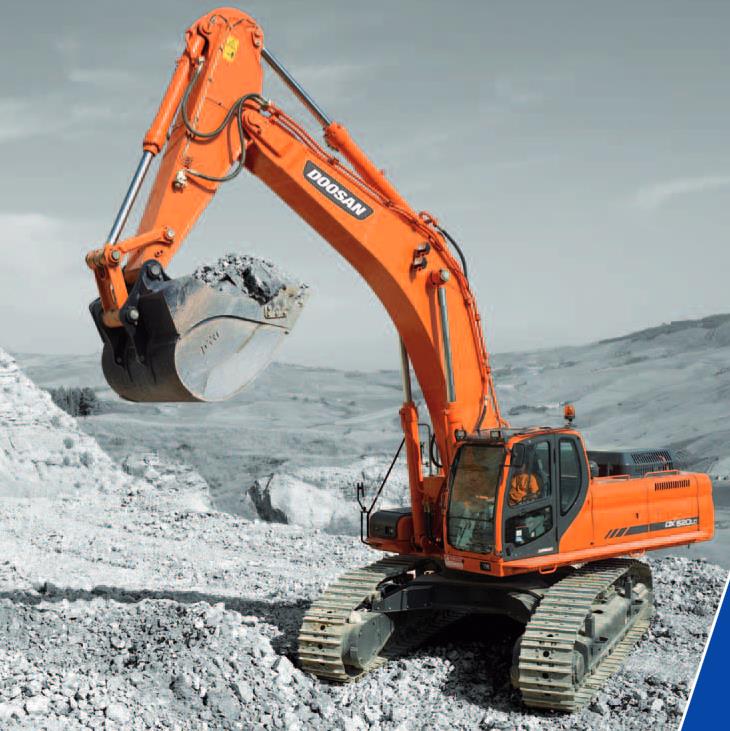 Doosan DX 520 LC Fiches techniques & données techniques (2008-2008) | LECTURA Specs