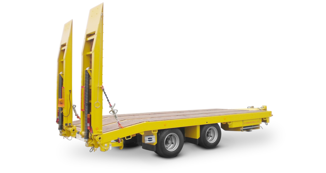 Schwarzmüller Centre-axle low loader trailer with straight platform ...