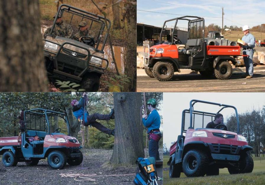 Kubota RTV 900 W-EC Fiches techniques & données techniques (2009-2010 ...